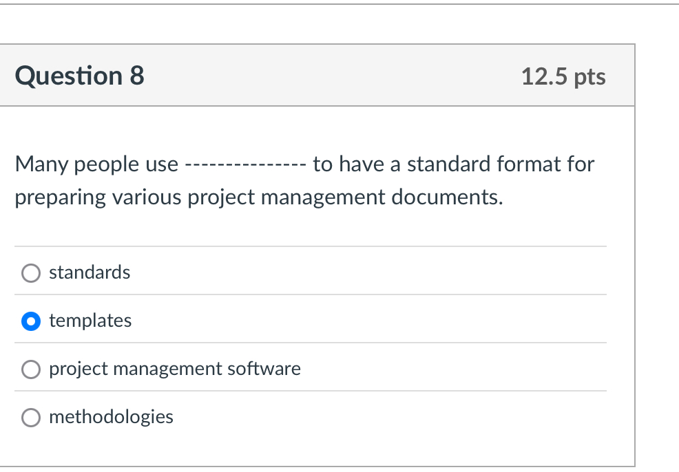 Solved Question 8Many people useto have a standard format | Chegg.com