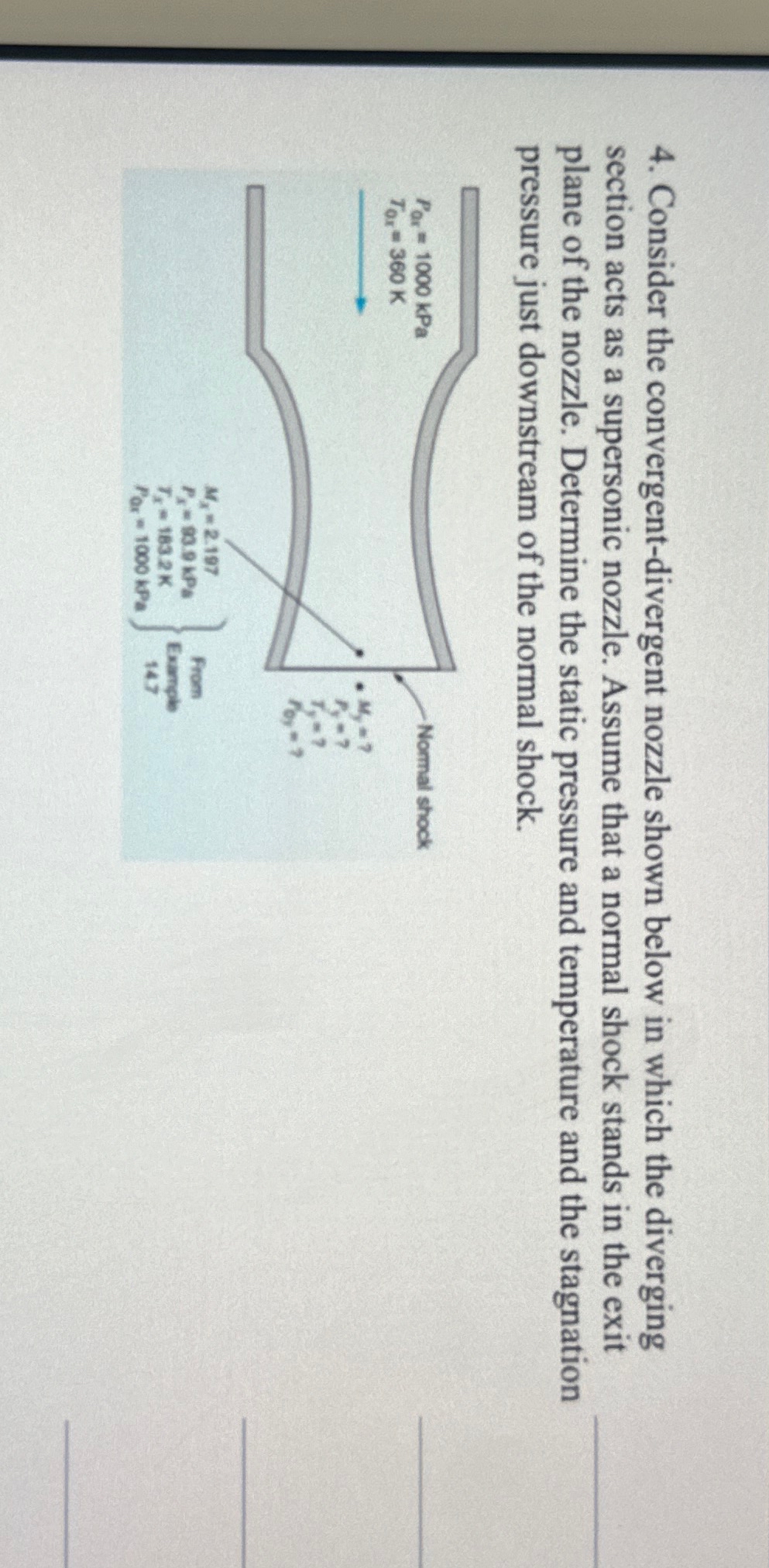 Solved Consider the convergent-divergent nozzle shown below | Chegg.com
