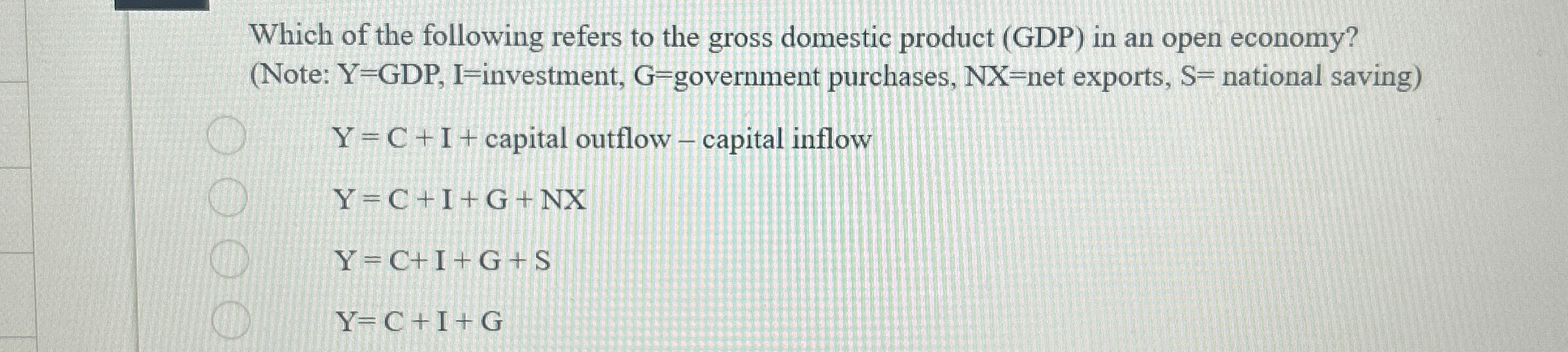 Solved Which of the following refers to the gross domestic | Chegg.com