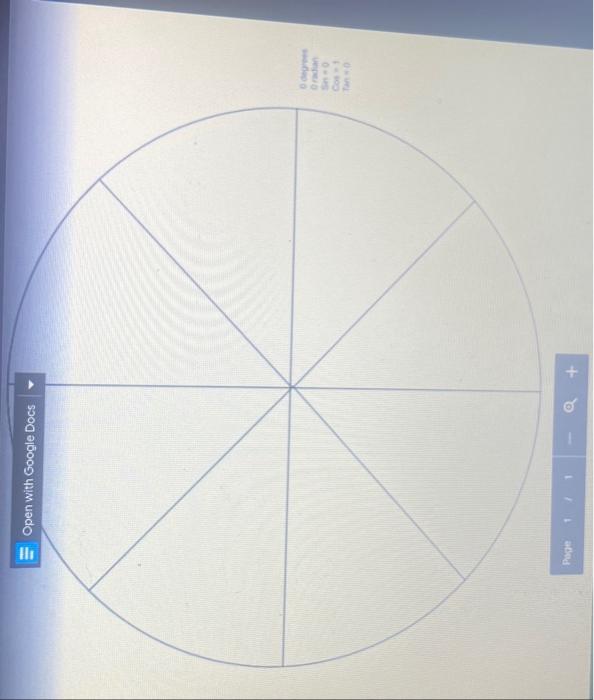 Solved Complete the unit circle below. 50 points - Plot each | Chegg.com