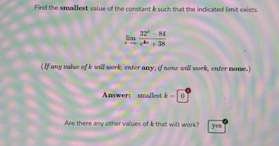 Solved Find the smallest value of the constant k such that | Chegg.com
