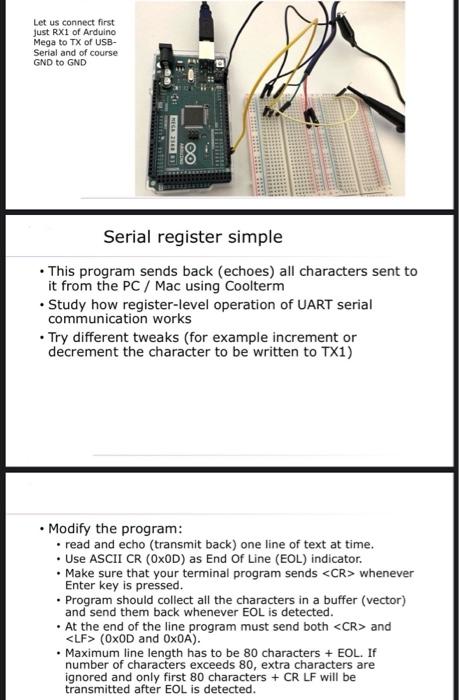 Solved Serial register simple - This program sends back | Chegg.com
