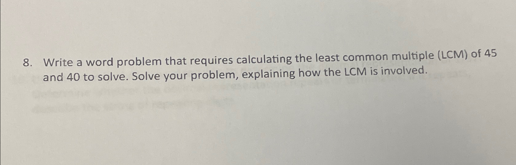 Solved Write a word problem that requires calculating the | Chegg.com