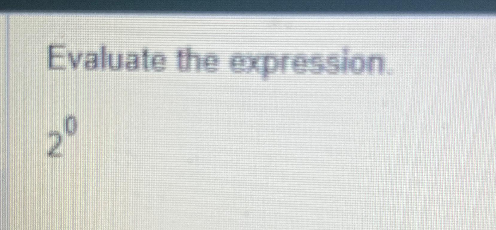 Solved Evaluate the expression.20 | Chegg.com