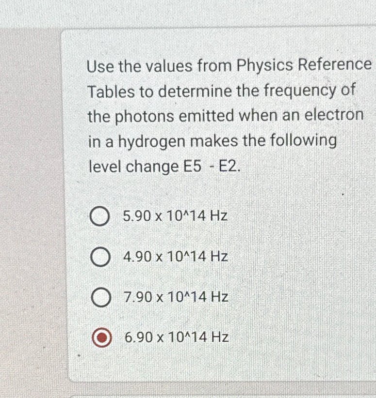 Solved Use the values from Physics Reference Tables to | Chegg.com