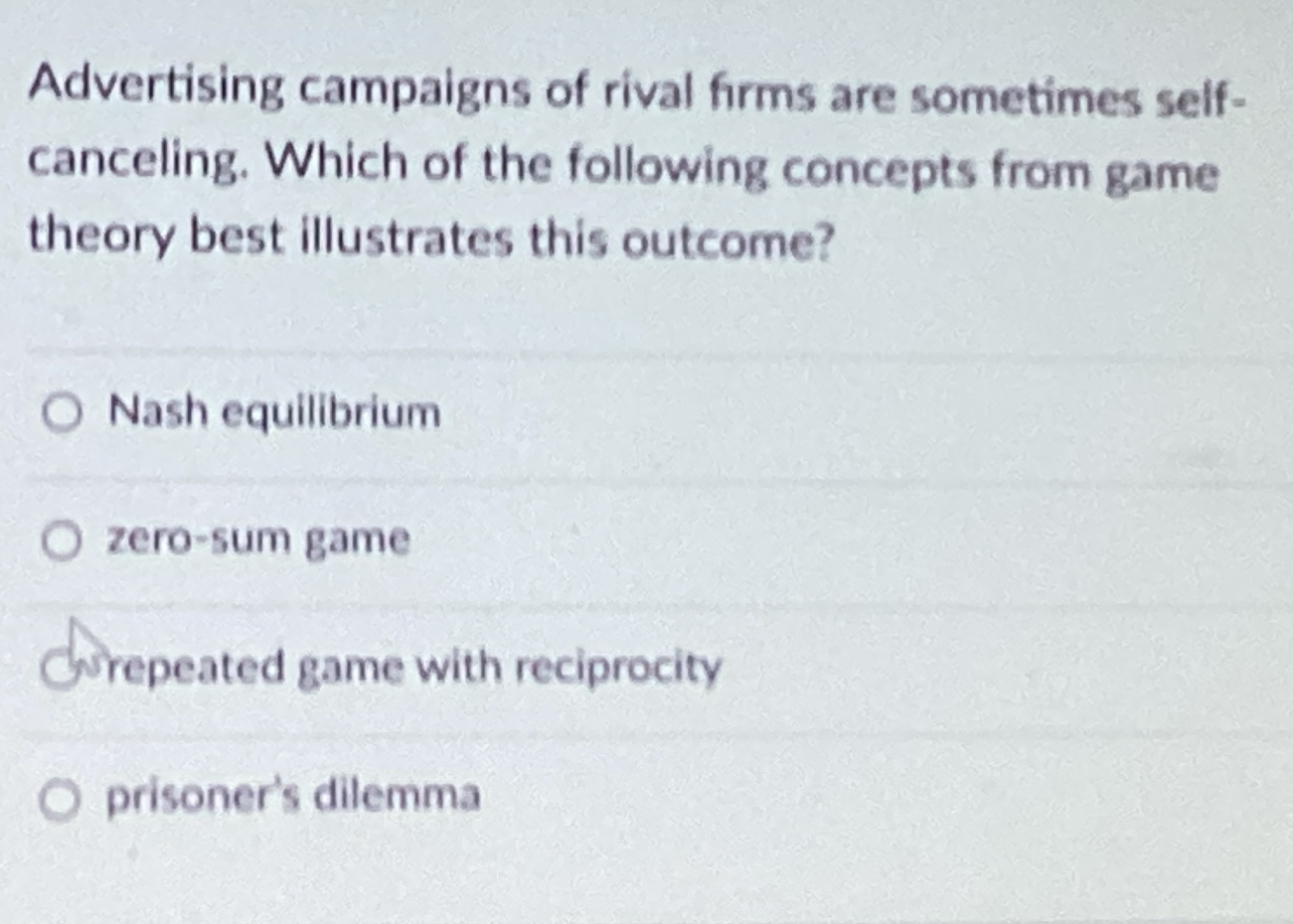 Solved Advertising campaigns of rival firms are sometimes | Chegg.com