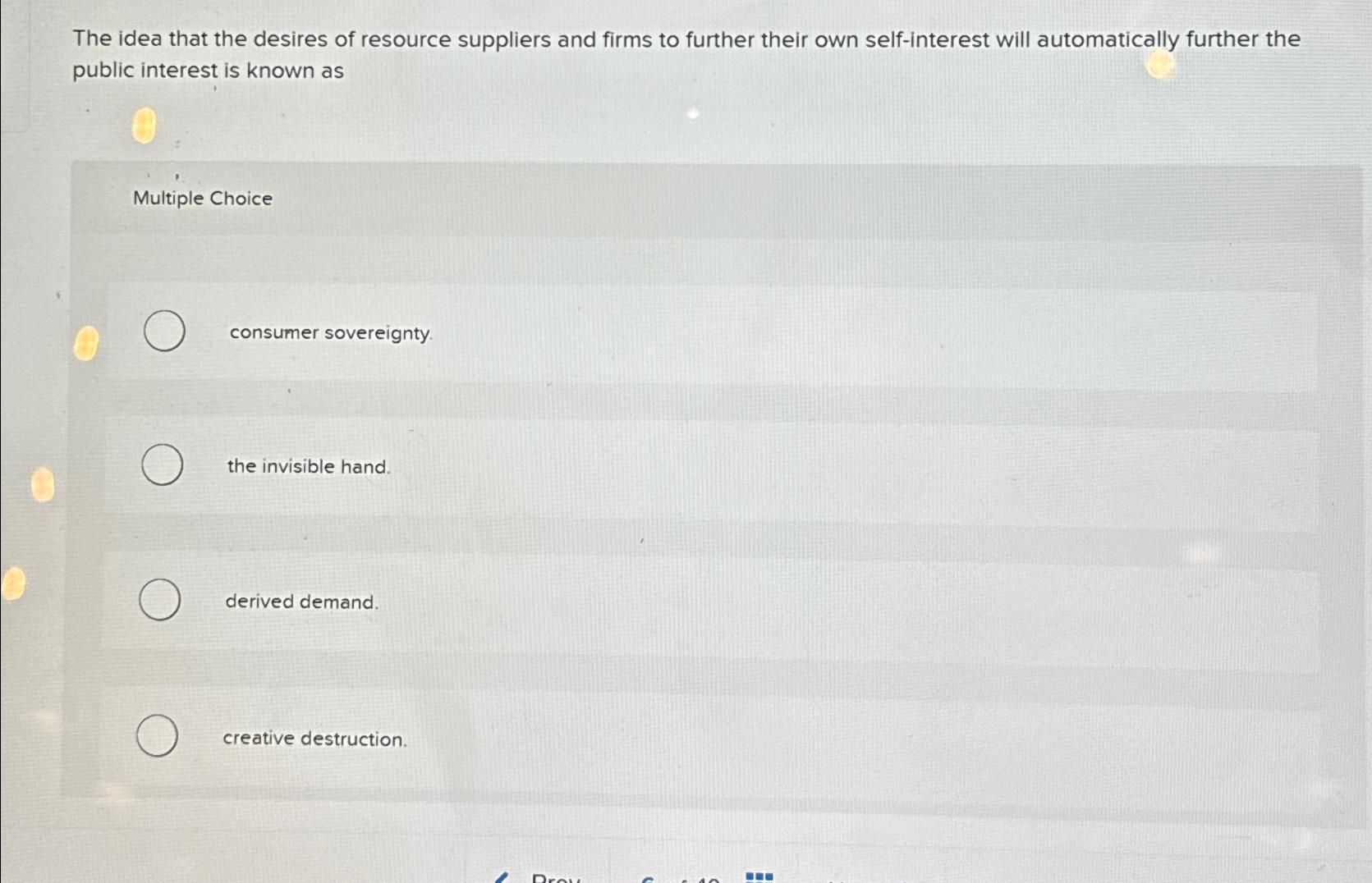 Solved The idea that the desires of resource suppliers and | Chegg.com
