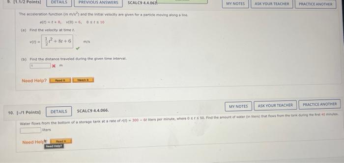 Solved 9. [1.1/2 Points] DETAILS PREVIOUS ANSWERS SCALC9 | Chegg.com