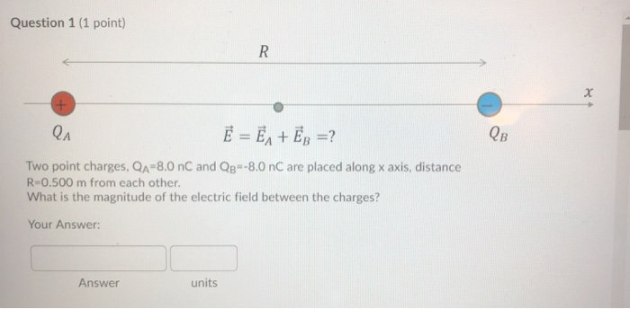 Solved Question 1 1 Point Qa Ē Ēx Ēr Qb Two Point 