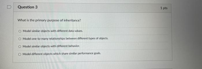 Solved Question 3 1pts What is the primary purpose of | Chegg.com