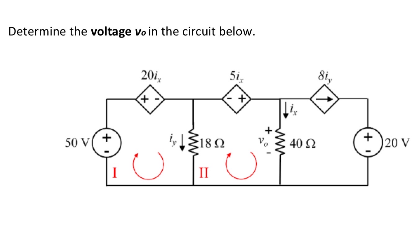 Solved • ﻿Determine the voltage vo in the circuit below. | Chegg.com