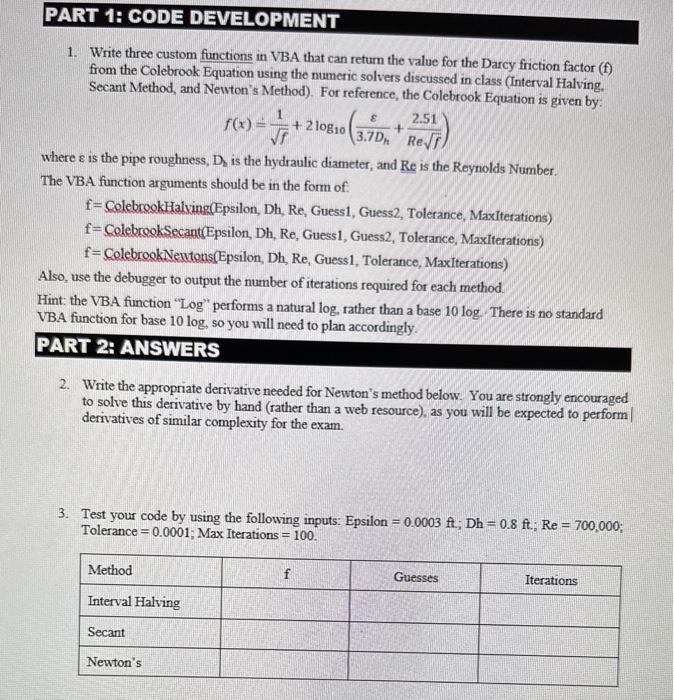Solved 1. Write three custom functions in VBA that can | Chegg.com
