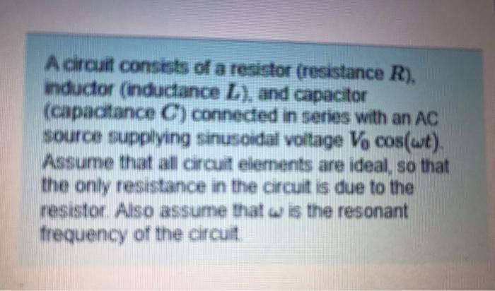 Solved What is the average power Paug supplied by the | Chegg.com