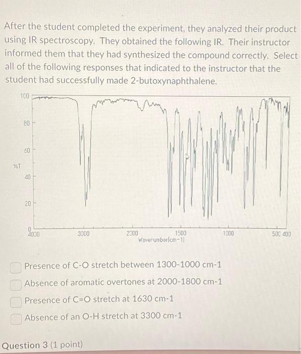 Solved After the student completed the experiment, they | Chegg.com