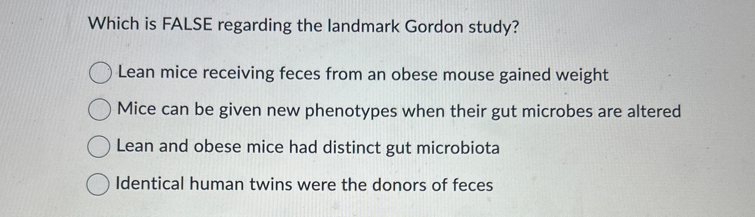 Solved Which is FALSE regarding the landmark Gordon | Chegg.com