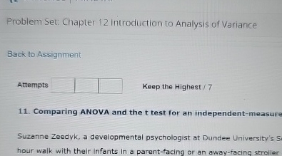 Problem Set: Chapter 12 ﻿introduction to Analysis of | Chegg.com