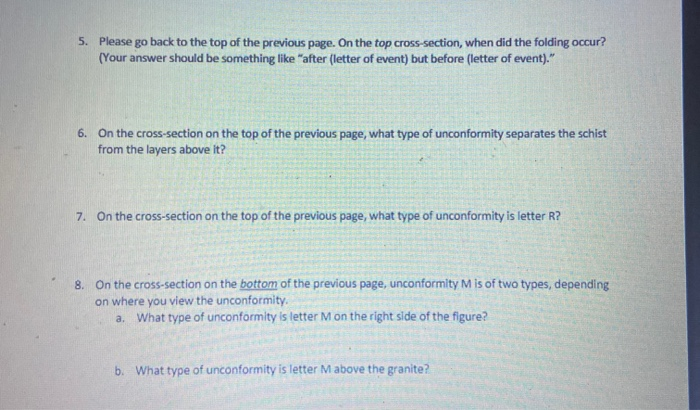 Solved Geologic Time Lab Activity I: Relative Age Dating | Chegg.com
