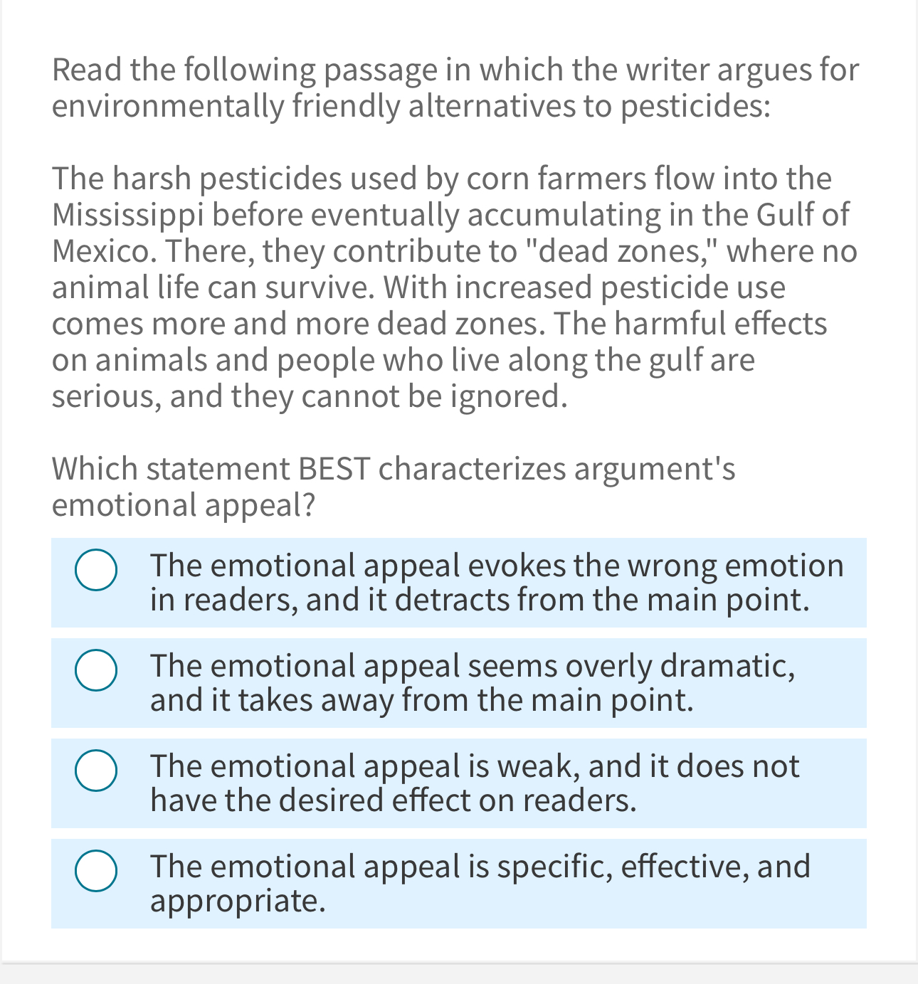 Solved Read the following passage in which the writer argues | Chegg.com