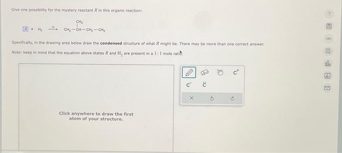 Solved Give one possibility for the mystery reactant R in | Chegg.com