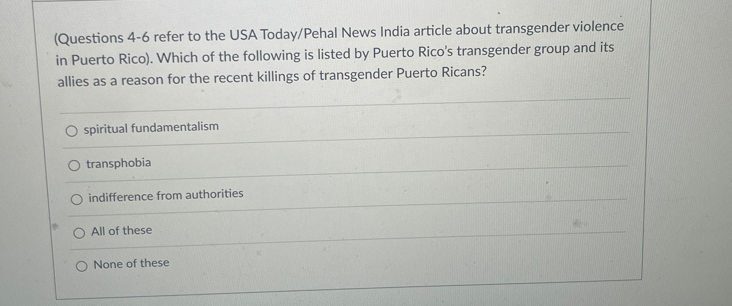 Solved Questions 4 6 ﻿refer To The Usa Today Pehal News