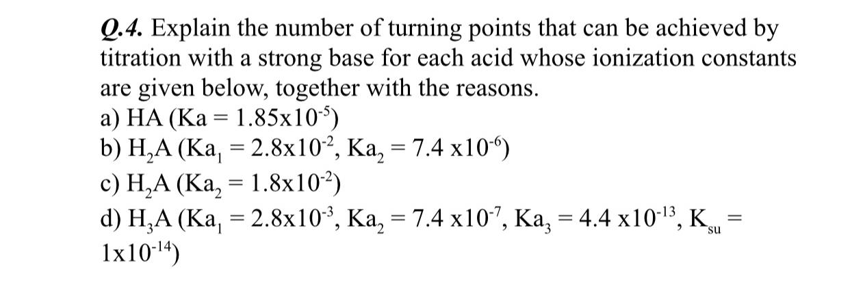 Solved Q.4. ﻿Explain the number of turning points that can | Chegg.com