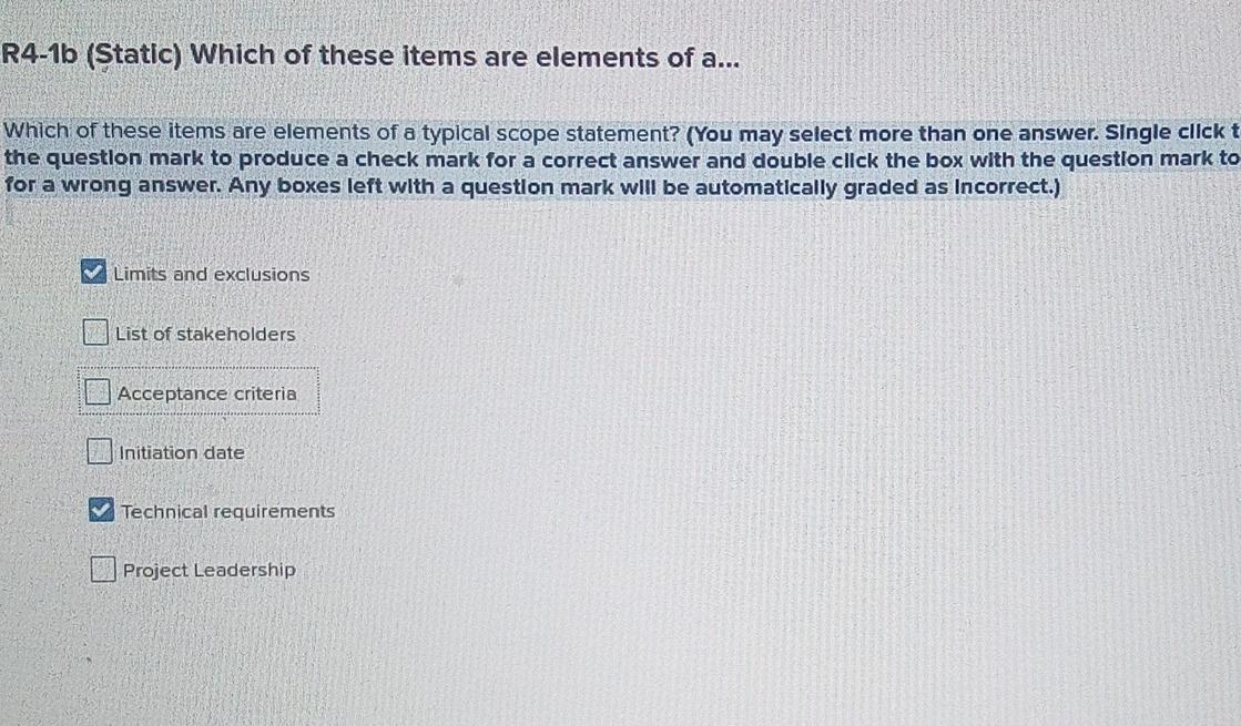 Solved R4-1b (Static) Which of these items are elements of | Chegg.com