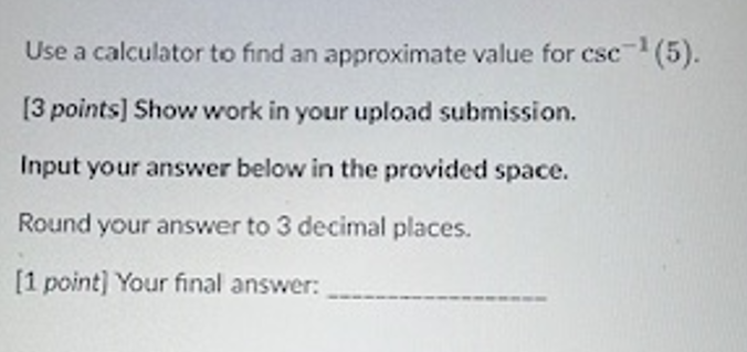 Solved Use a calculator to find an approximate value for | Chegg.com
