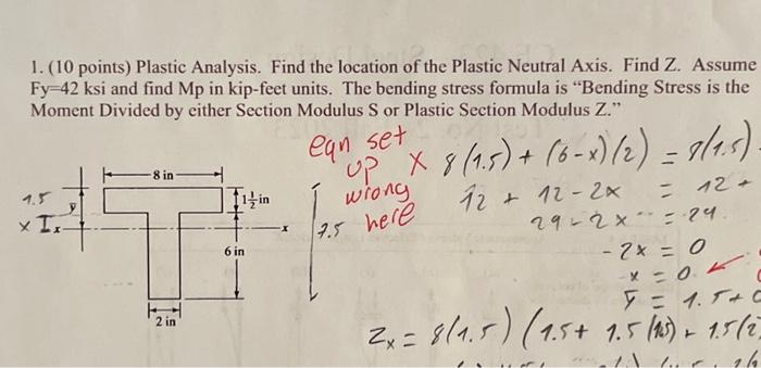 Solved 1. (10 points) Plastic Analysis. Find the location of | Chegg.com
