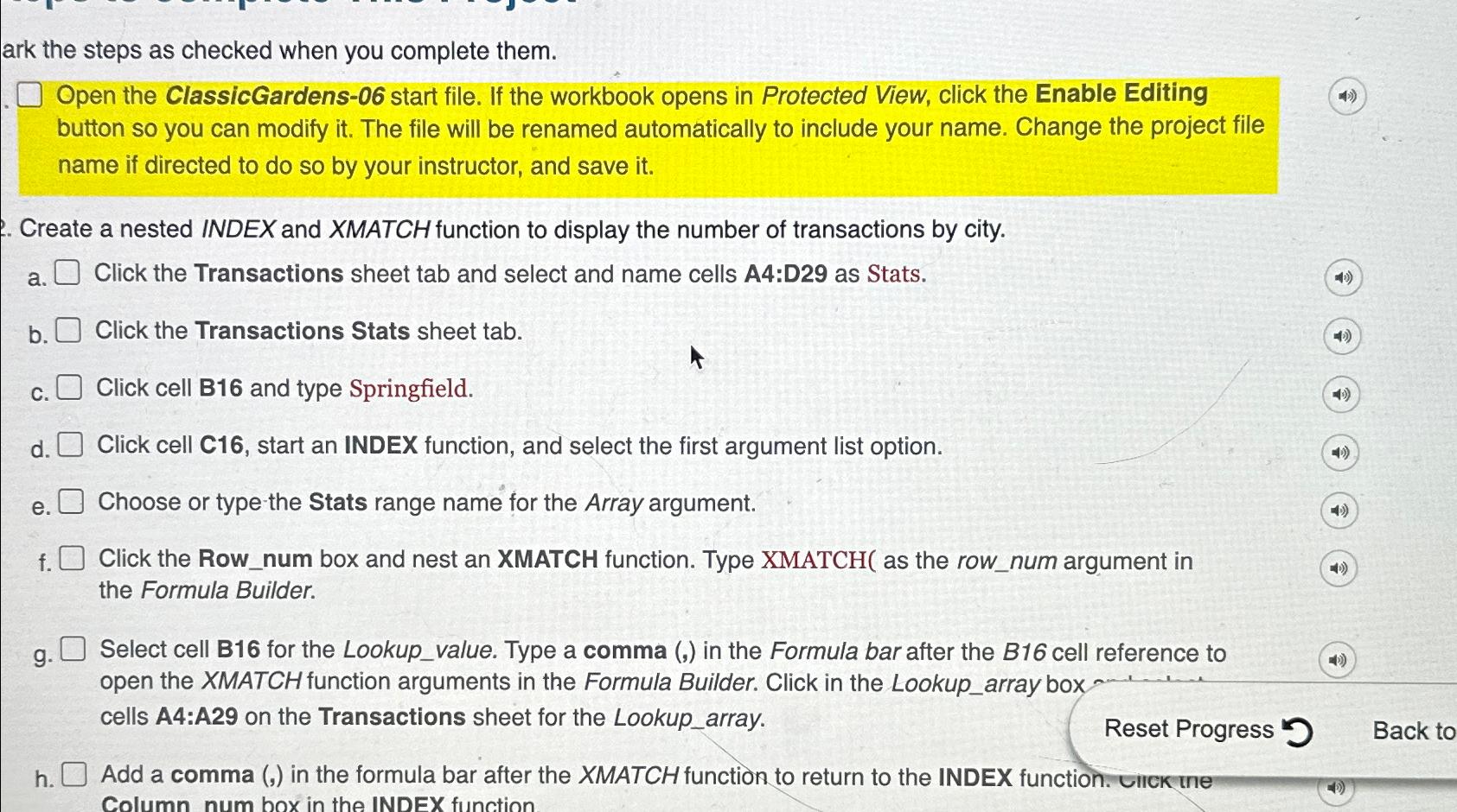 ark the steps as checked when you complete them.Open | Chegg.com