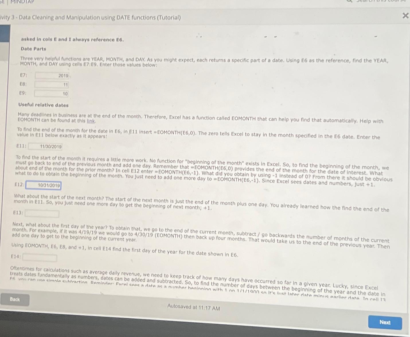 Solved ivity 3 - ﻿Data Cleaning and Manipulation using DATE | Chegg.com