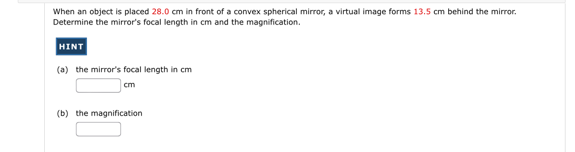 Solved When an object is placed 28.0cm ﻿in front of a convex | Chegg.com