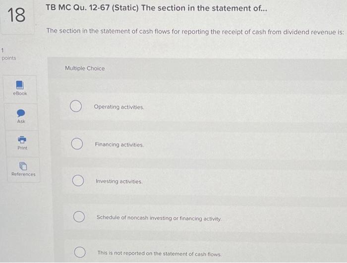Solved TB MC Qu. 12−124 (Algo) Stormer Company reports the | Chegg.com