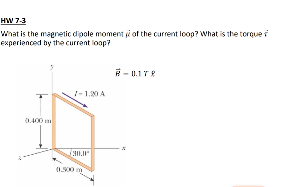 Solved What is the magnetic dipole moment vec(μ) ﻿of the | Chegg.com