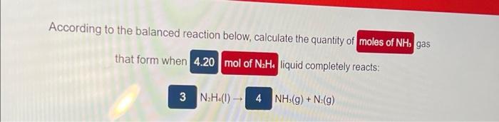 Solved According to the balanced reaction below, calculate | Chegg.com