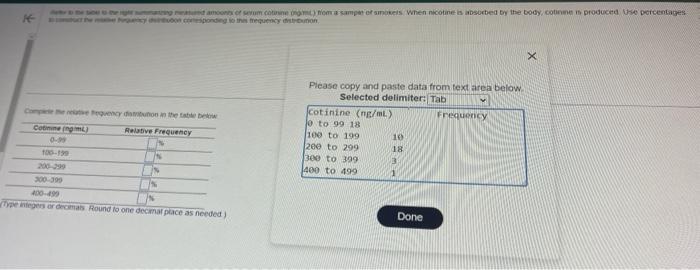 Solved K Refer to the table to the right summarizing | Chegg.com