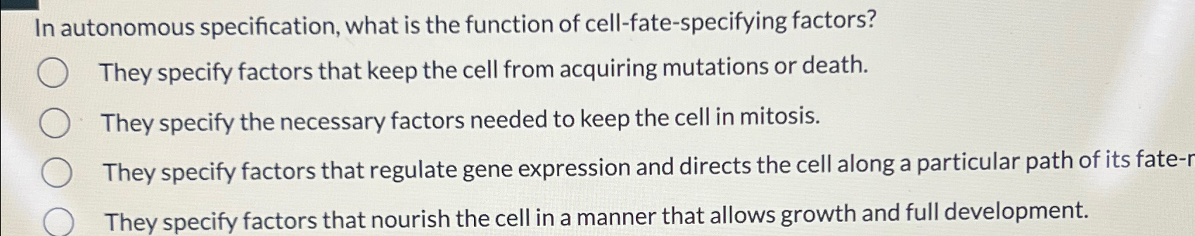 Solved In autonomous specification, what is the function of | Chegg.com