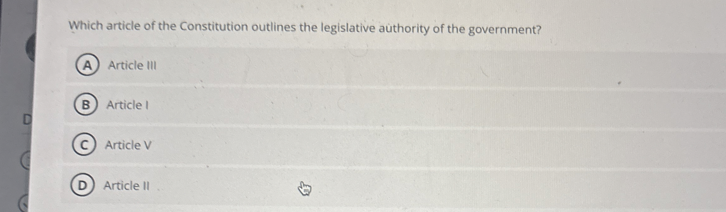 Solved Which article of the Constitution outlines the | Chegg.com