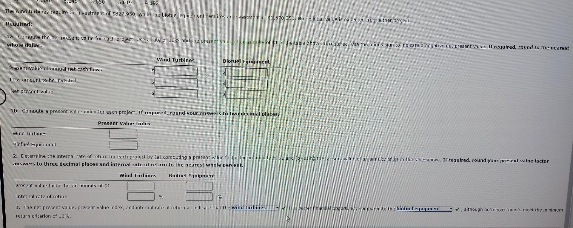 Solved Net Present Value Method, Internal Rate of Return | Chegg.com
