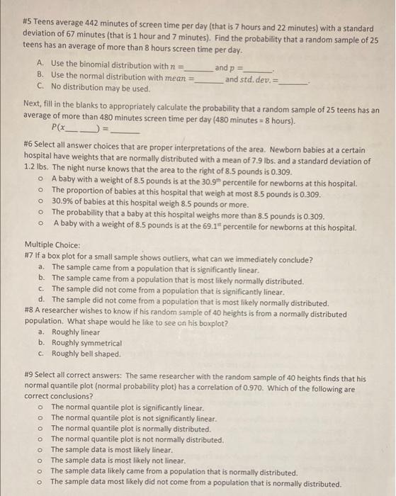Solved Quiz chapters 6,7,8 For each of the following | Chegg.com