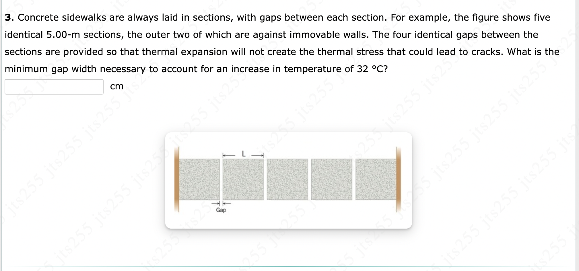 Solved 3. ﻿Concrete sidewalks are always laid in sections, | Chegg.com