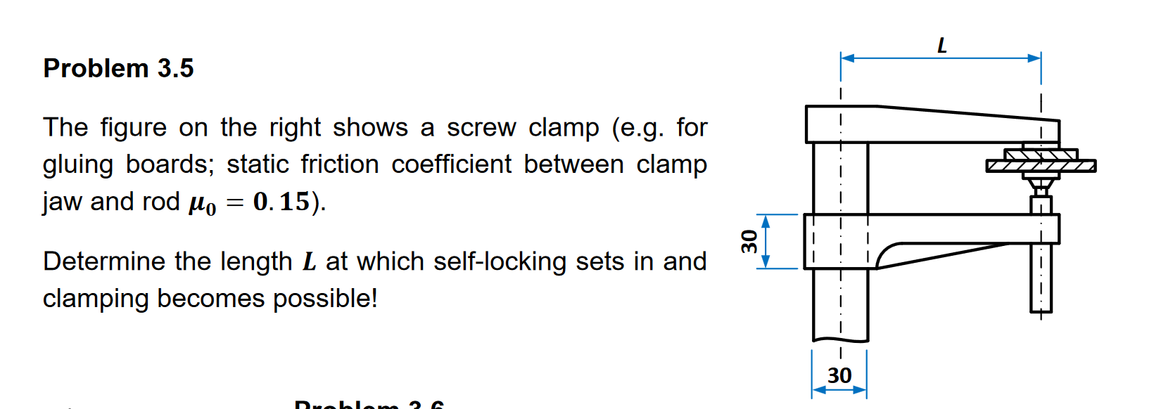 Solved Problem 3.5The figure on the right shows a screw | Chegg.com