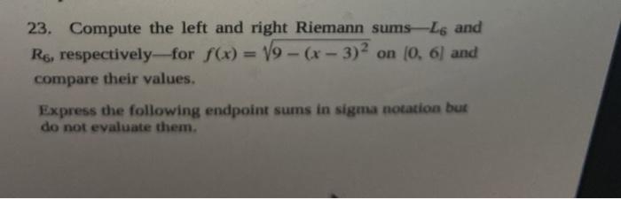 Solved Let Ln denote the left-endpoint sum using n | Chegg.com Solved Let Ln denote the left-endpoint sum using n | Chegg.com