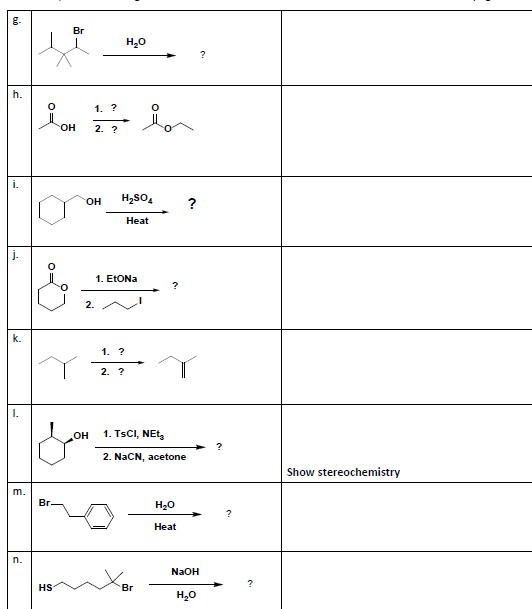 Solved Fill in the missing products or reactants in the | Chegg.com