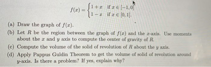 1+r if x € (-1,0) f(x) = if x € [0,1]. (a) Draw the | Chegg.com