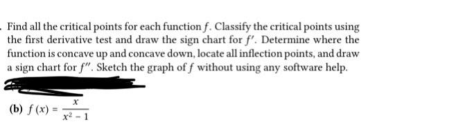 Solved Find all the critical points for each function f. | Chegg.com
