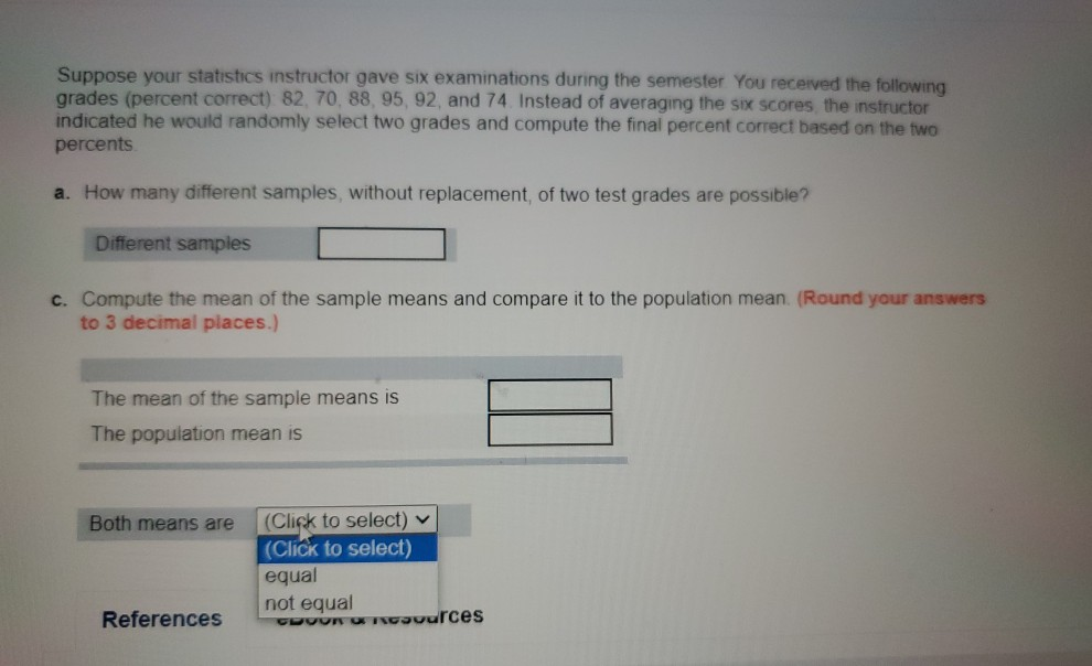 Solved value 10.00 points Suppose your statistics instructor | Chegg.com
