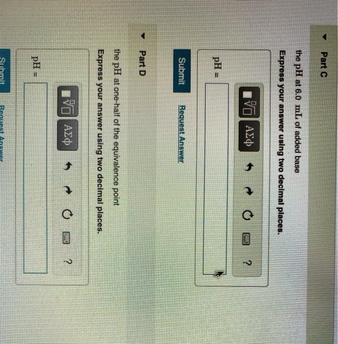 Solved Consider the titration of a 25.0 mL sample of 0.105 | Chegg.com