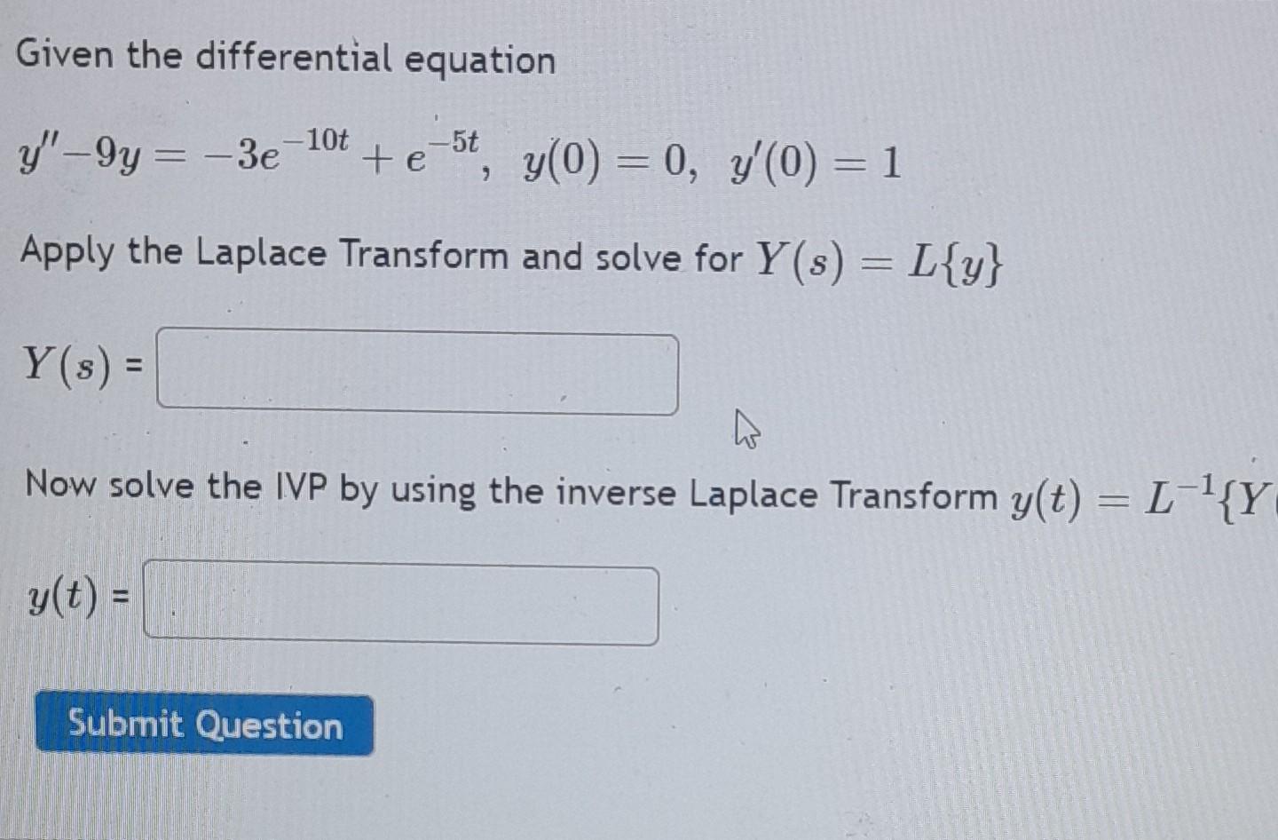 Solved Given the differential equation | Chegg.com