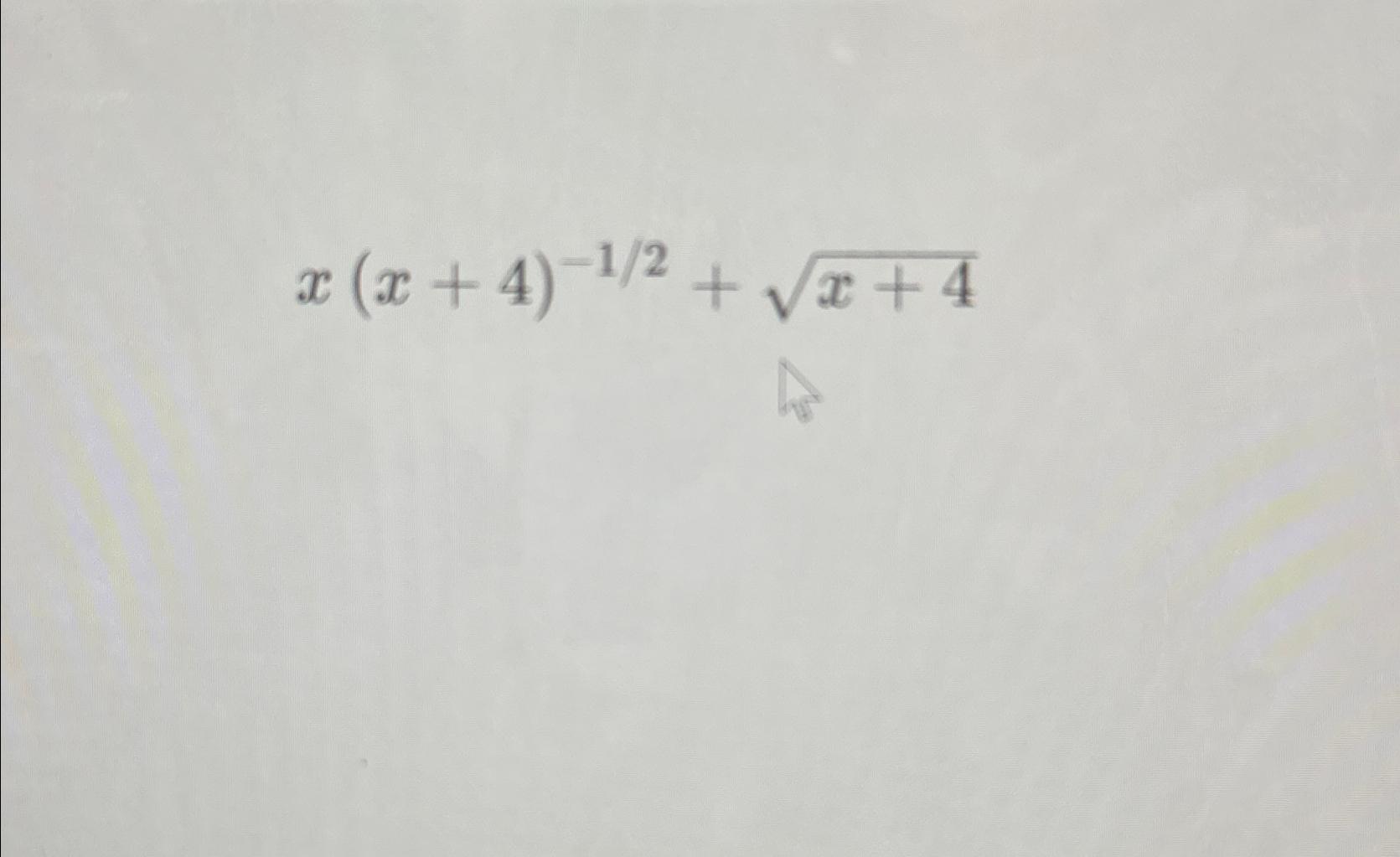 Solved x(x+4)-12+x+42 | Chegg.com