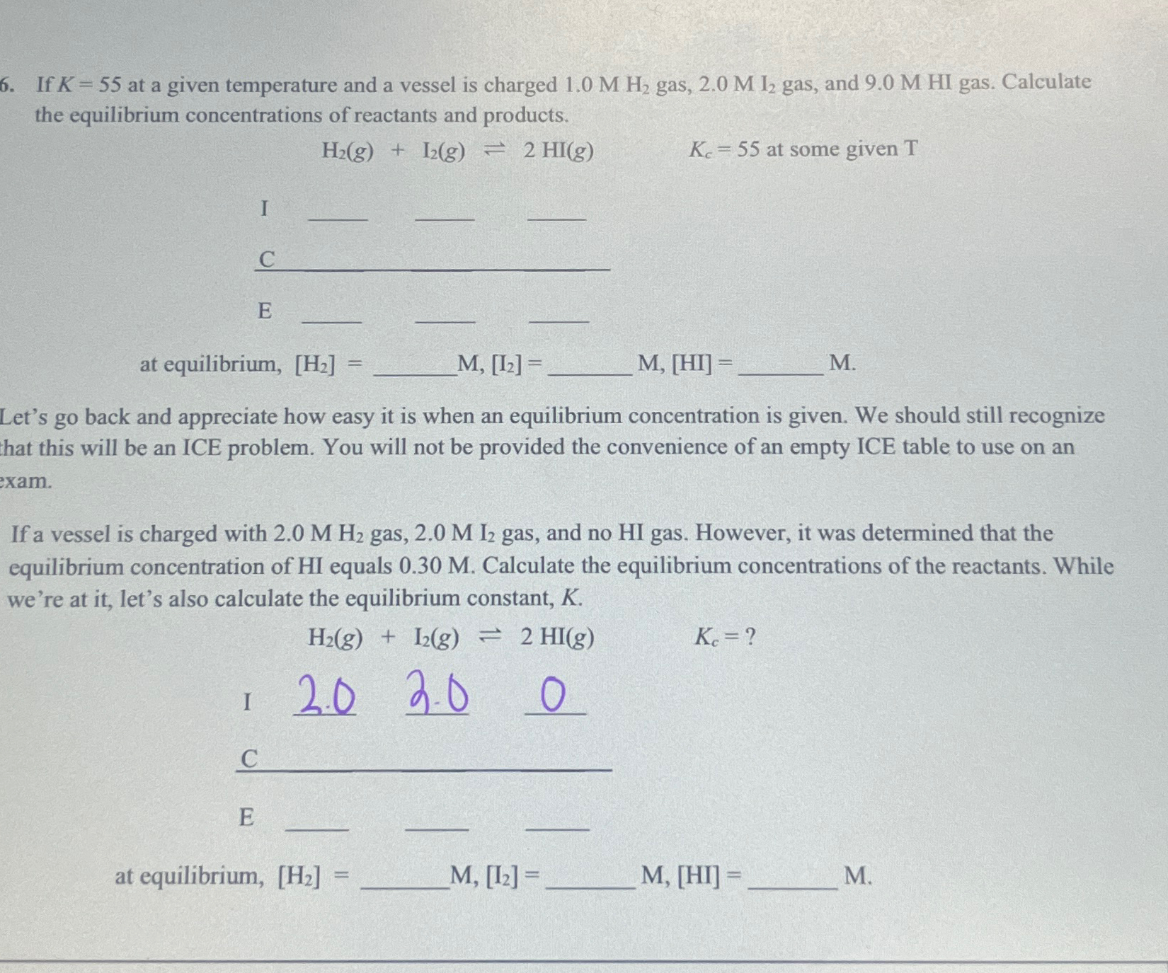 Solved Can someone pleade help me witht his ice table please | Chegg.com